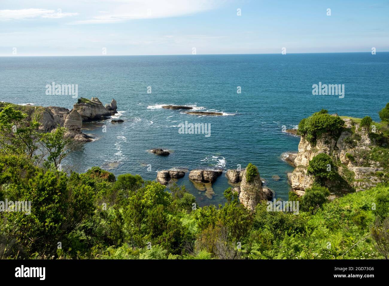 Different rock structures on the shores of the kefken district of ...
