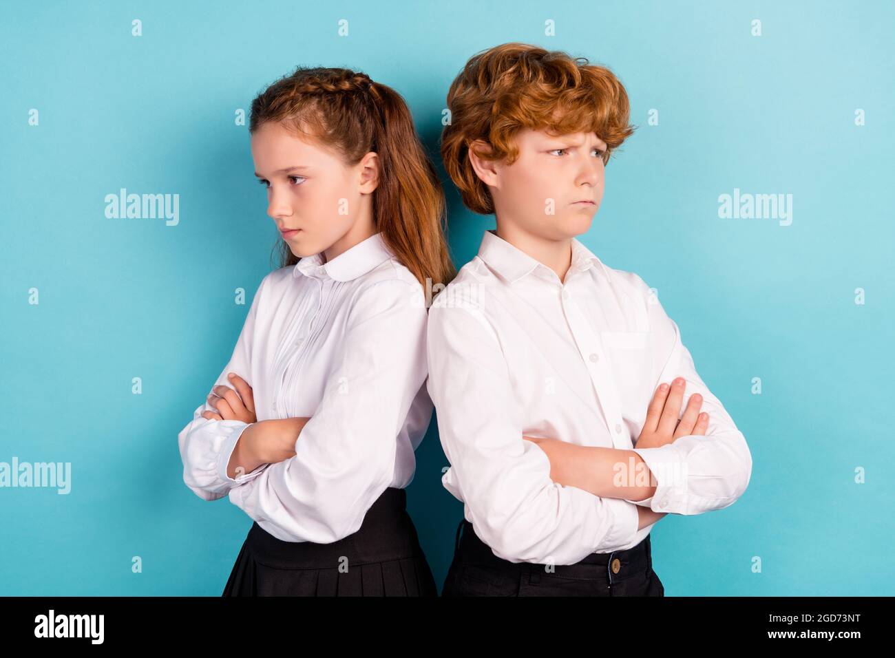 Moody girl school uniform hi-res stock photography and images - Alamy