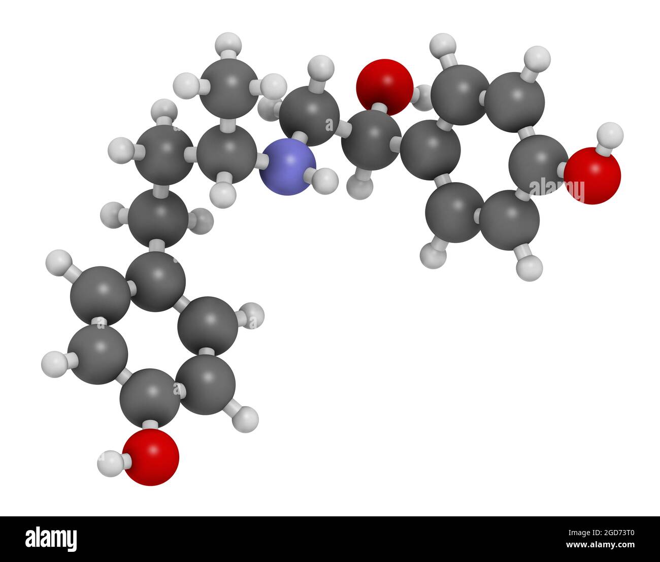 Ractopamine feed additive molecule. 3D rendering Stock Photo - Alamy