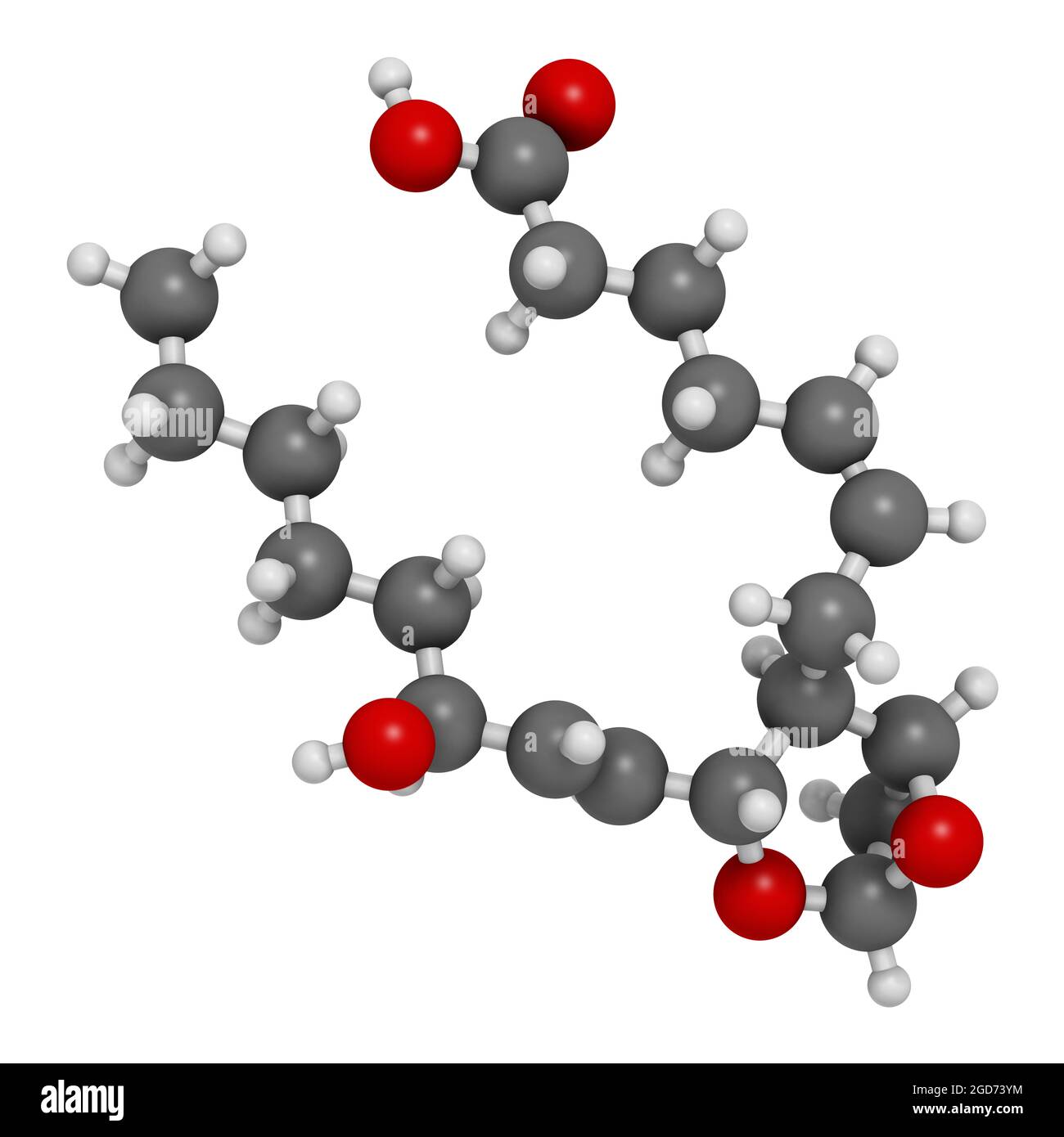 Thromboxane A2 (TXA2) molecule. 3D rendering Stock Photo - Alamy