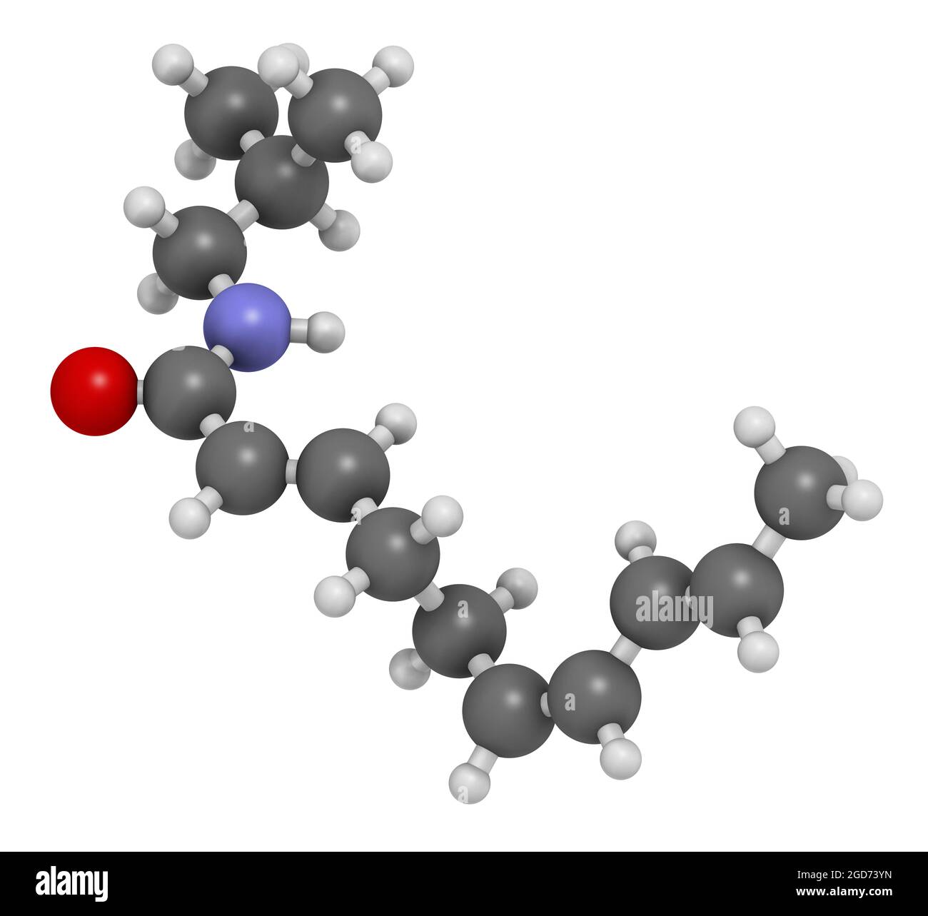 Spilanthol molecule. Local anesthetic present in Acmella oleracea ...