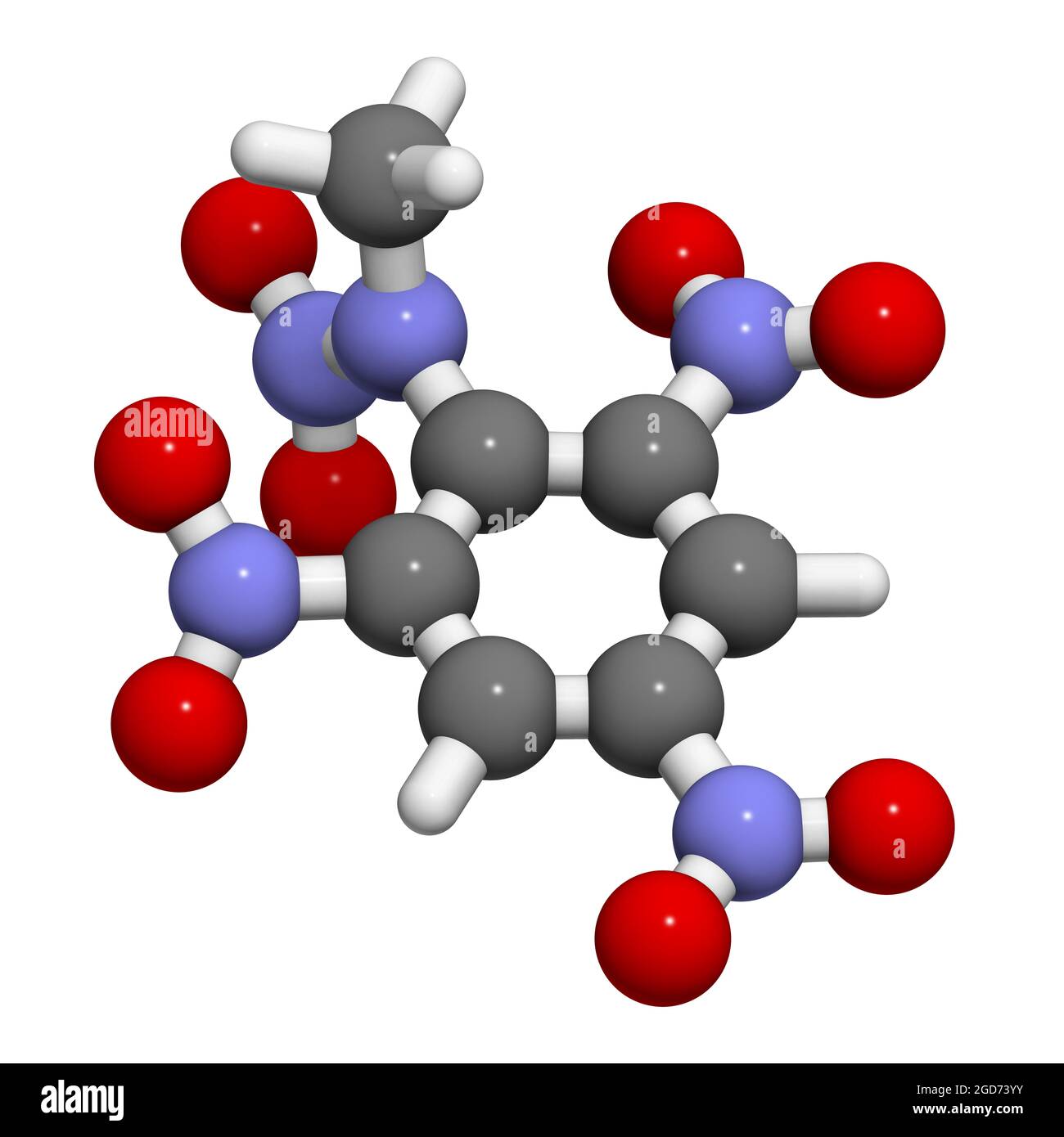 Tetryl explosive molecule. 3D rendering Stock Photo - Alamy