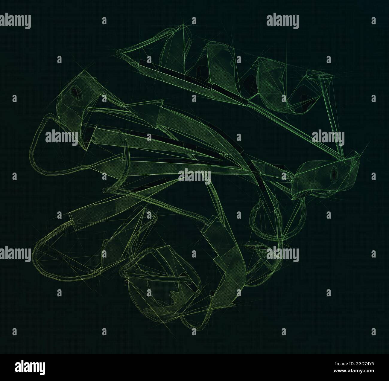 Bovine beta-lactoglobulin protein, 3D structure. Major whey prot Stock ...