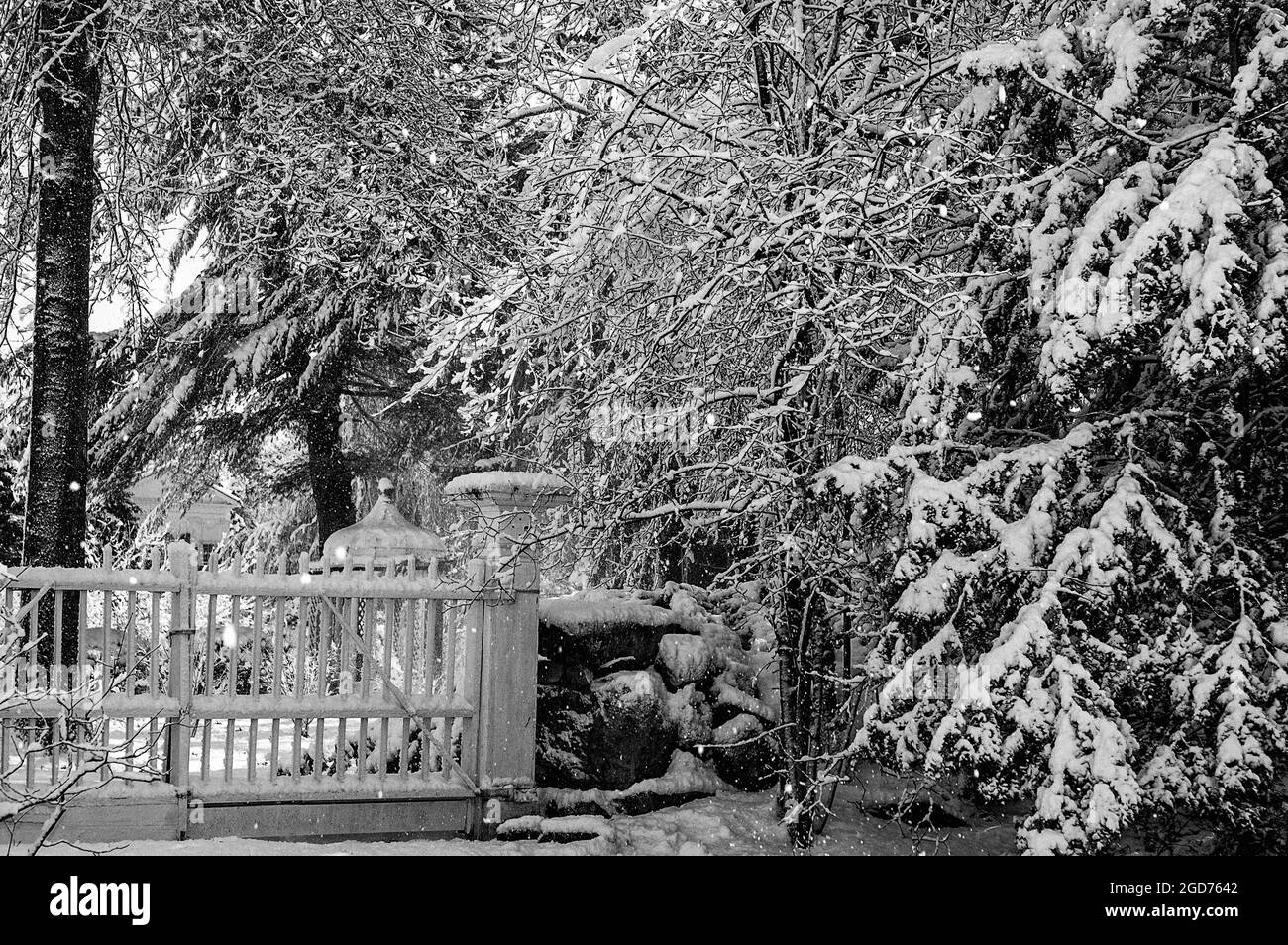 Classic winter scene Stock Photo - Alamy