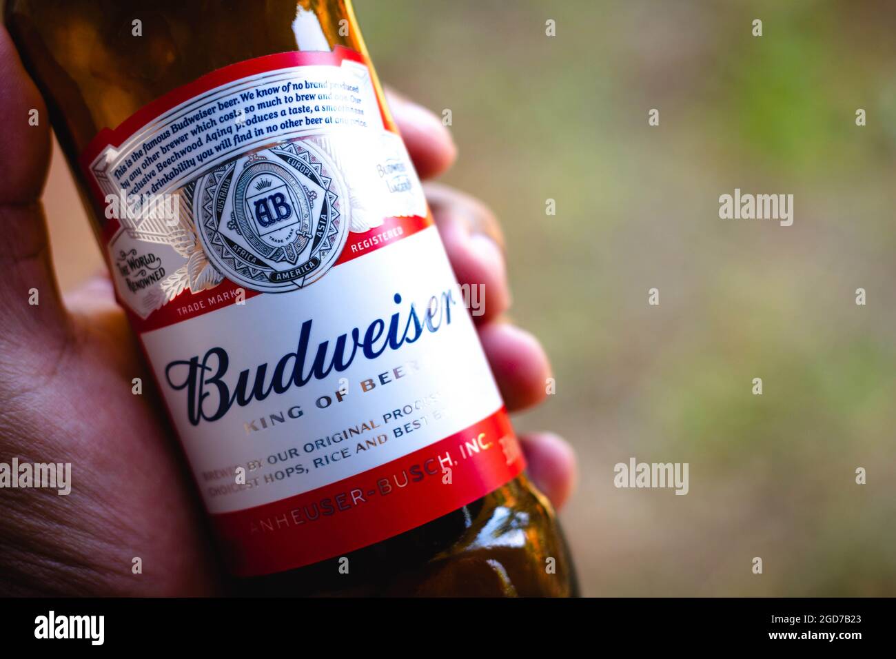 Budweiser beer bottle hi-res stock photography and images - Alamy
