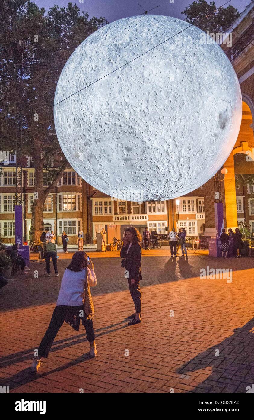 London UK 11 Aug 2021 An incredible lunar installation was unveiled as ...
