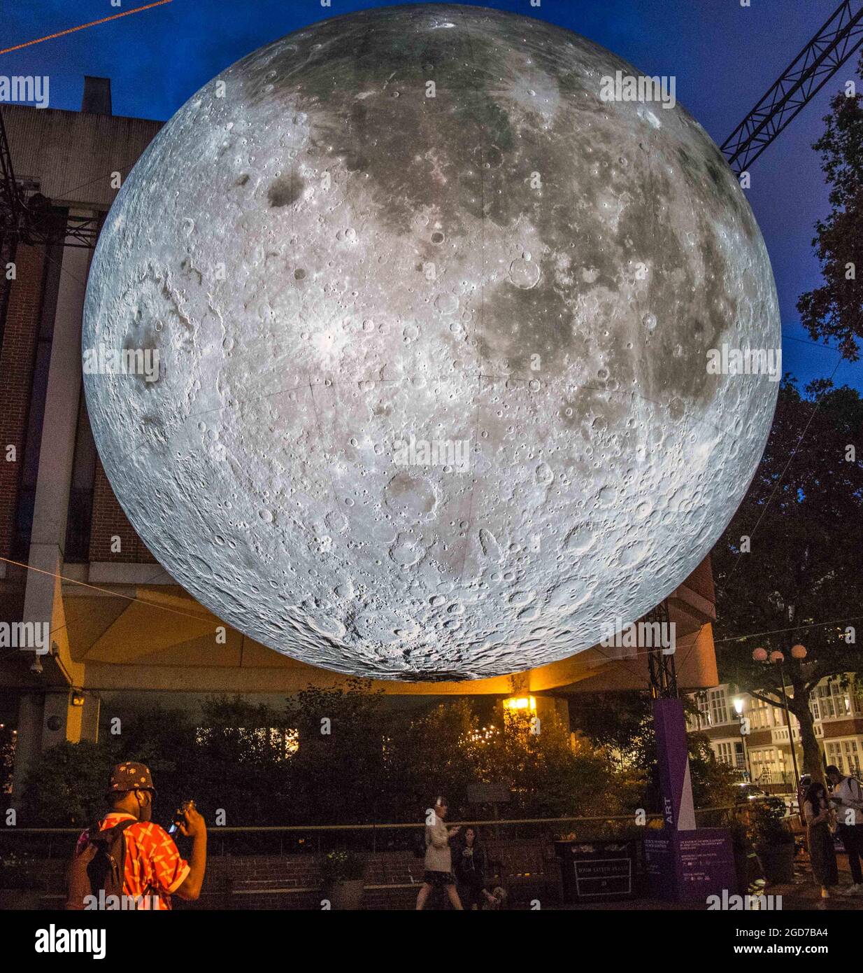 London UK 11 Aug 2021 An incredible lunar installation was unveiled as ...