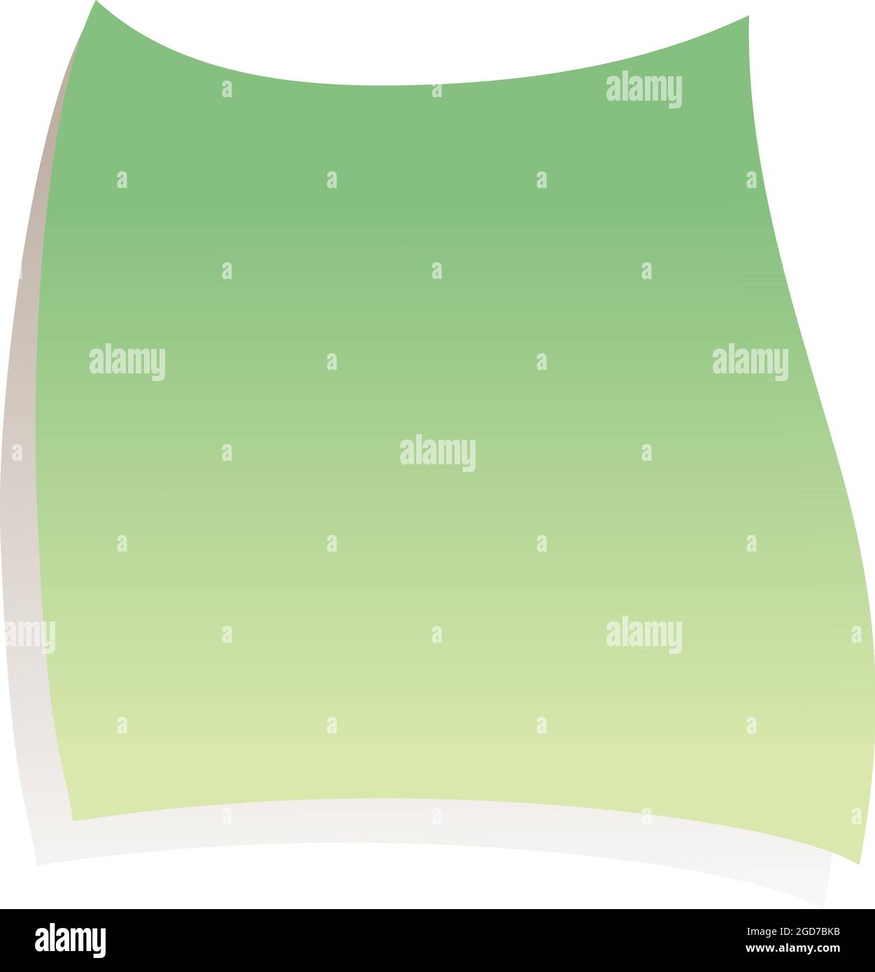 Yellow stick note isolated on white background, vector illustration ...