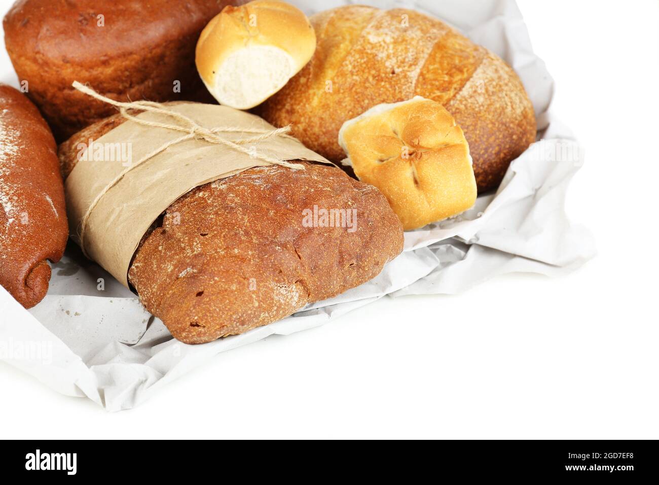 Different types of bread close up Stock Photo - Alamy