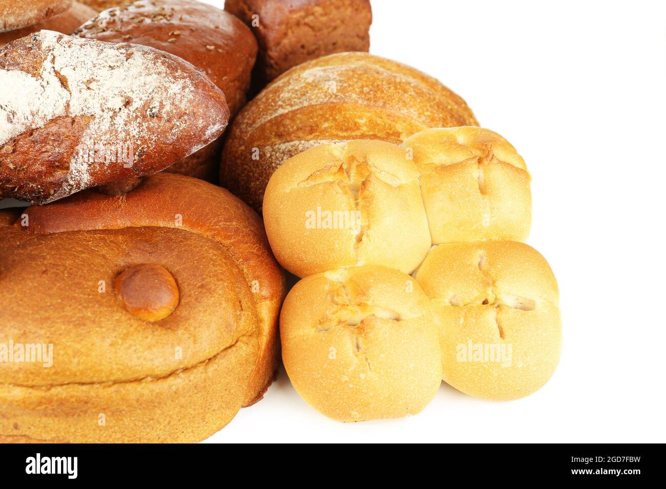 Different types of bread close up Stock Photo - Alamy