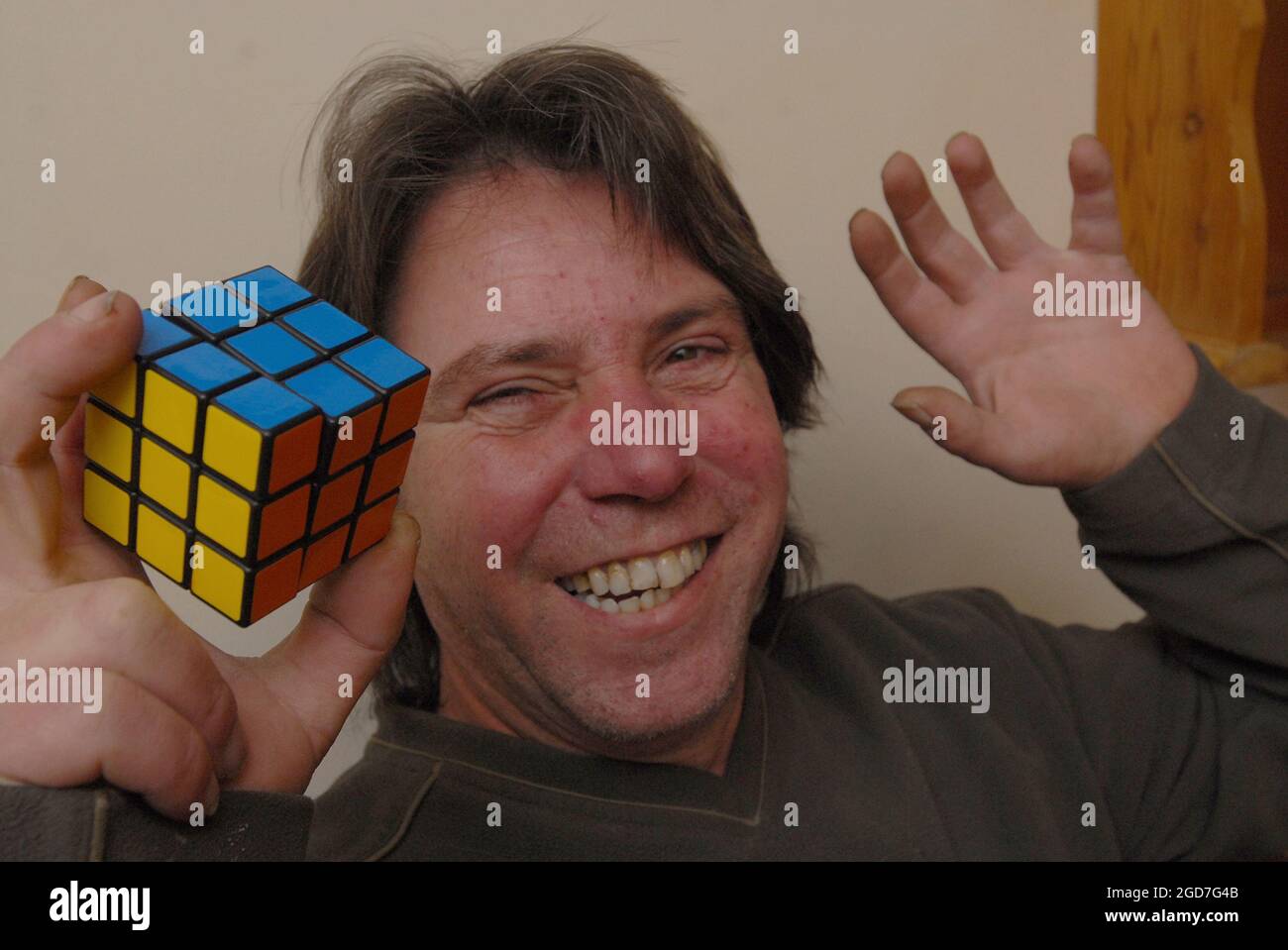 Completed rubiks cube hi-res stock photography and images - Alamy