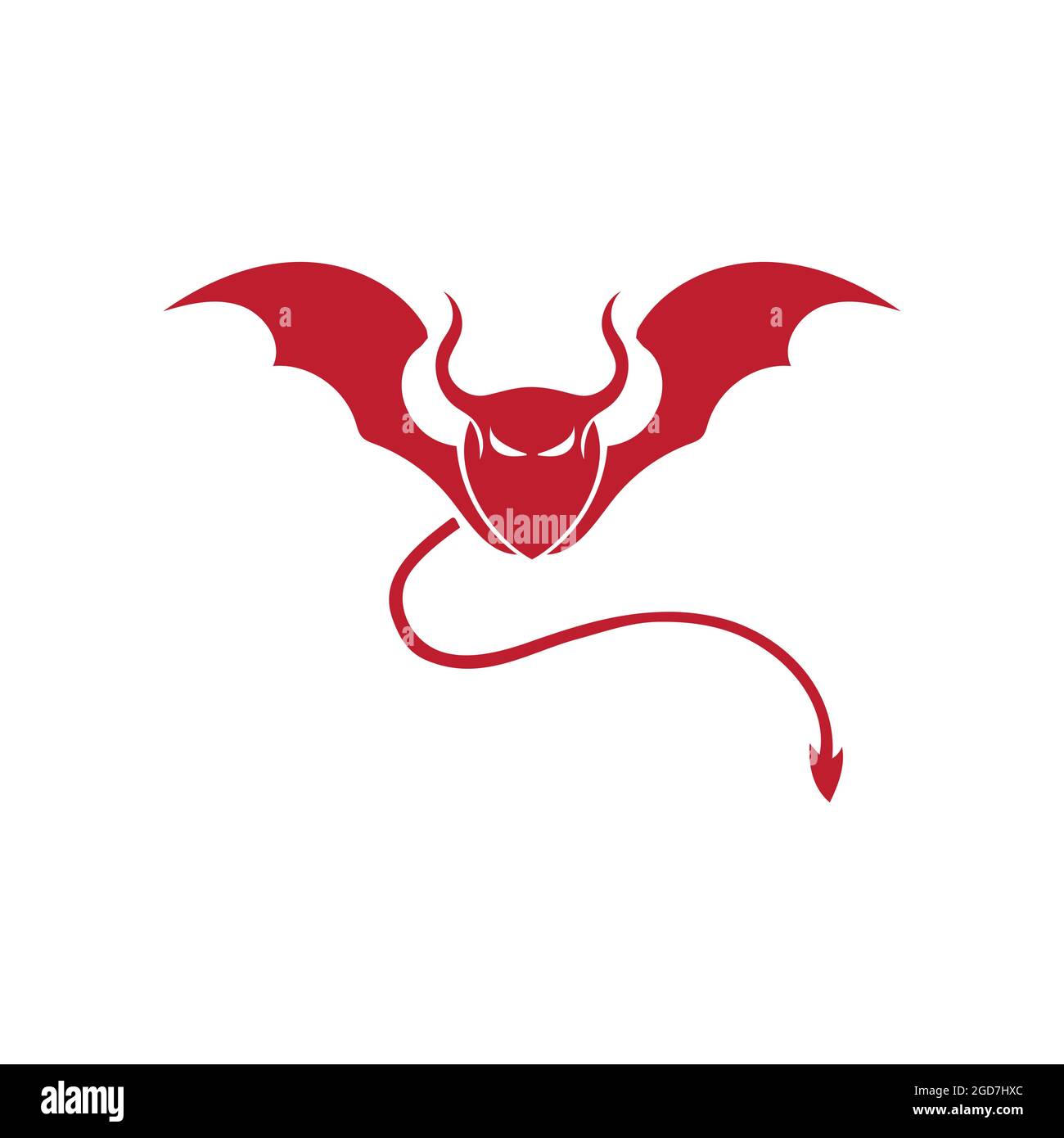 Devils horns illustration Cut Out Stock Images & Pictures - Alamy