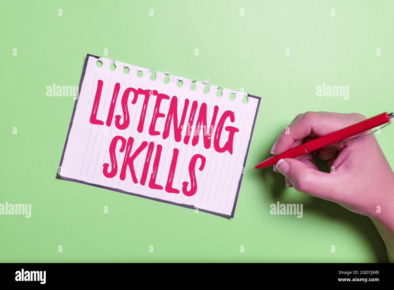 Conceptual caption Listening Skills. Word Written on ability to ...