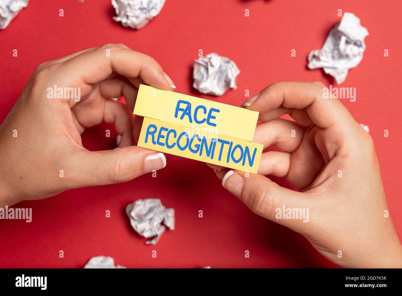 Hand Writing Sign Face Recognition Business Showcase Ability Of A Computer To Scan And