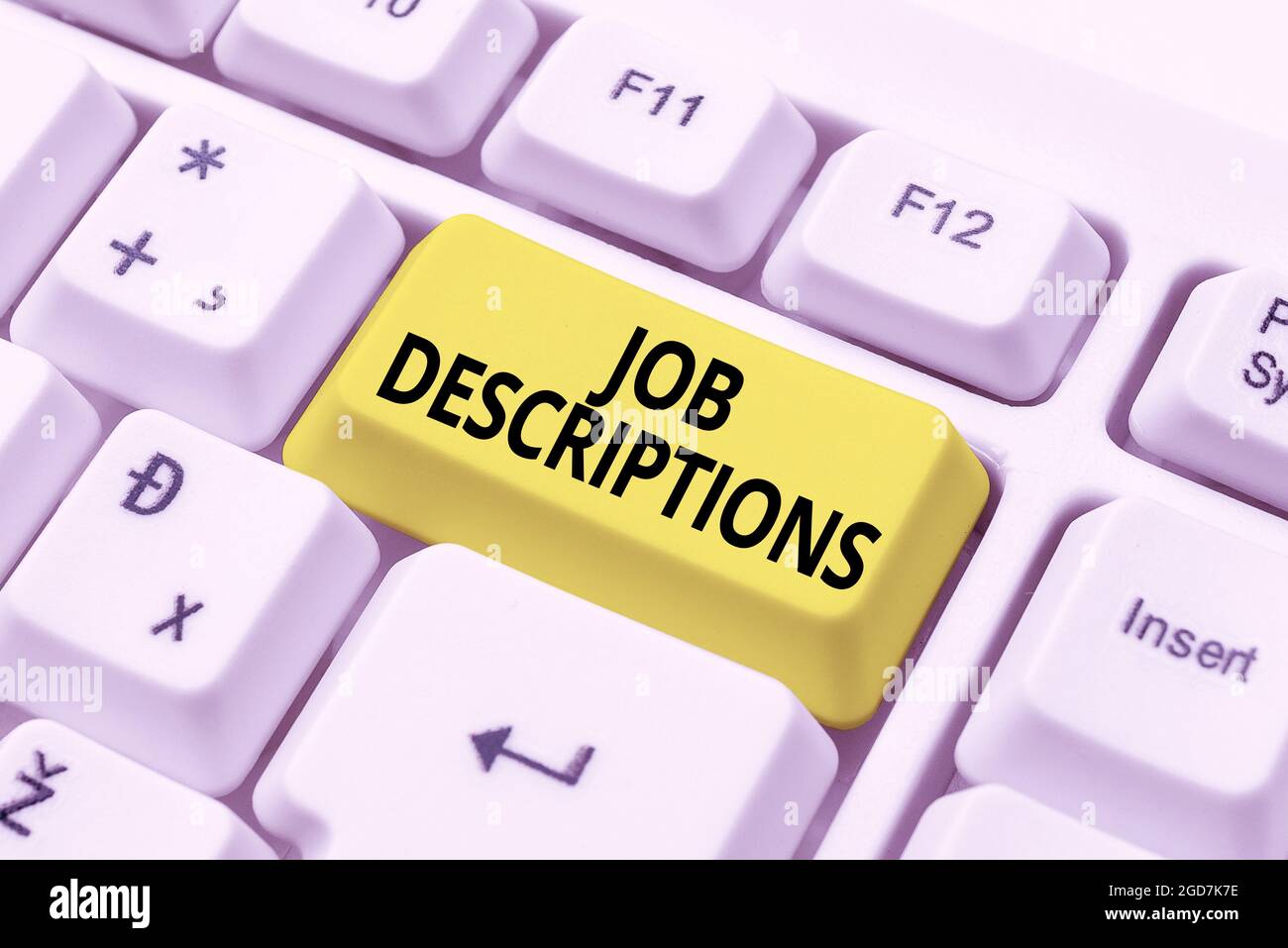 Writing displaying text Job Descriptions. Word Written on a formal ...