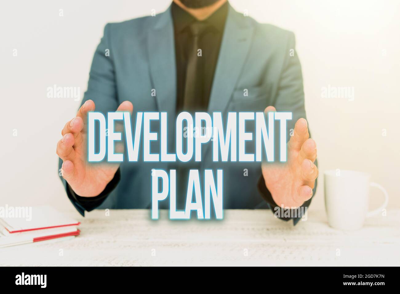 Writing displaying text Development Plan. Word Written on the planning ...