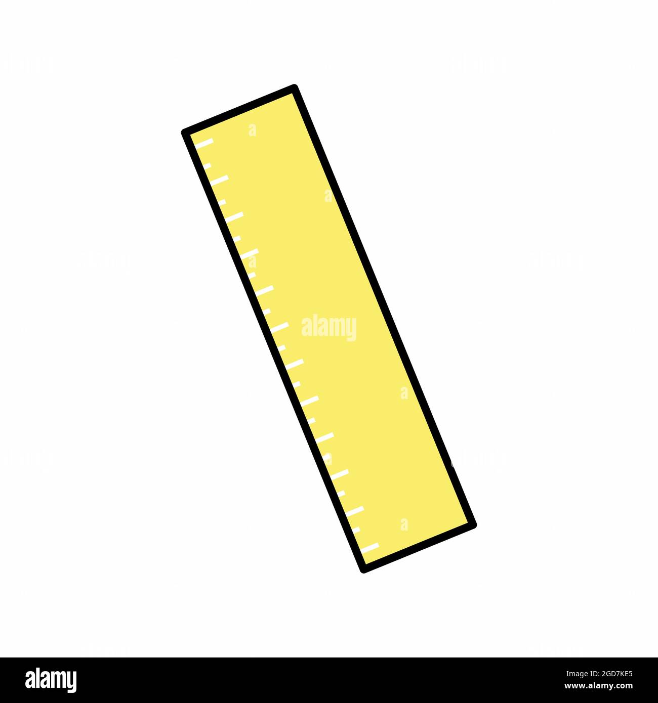 Icon Vector of Ruler - Yellow Moon Style - simple illustration ...