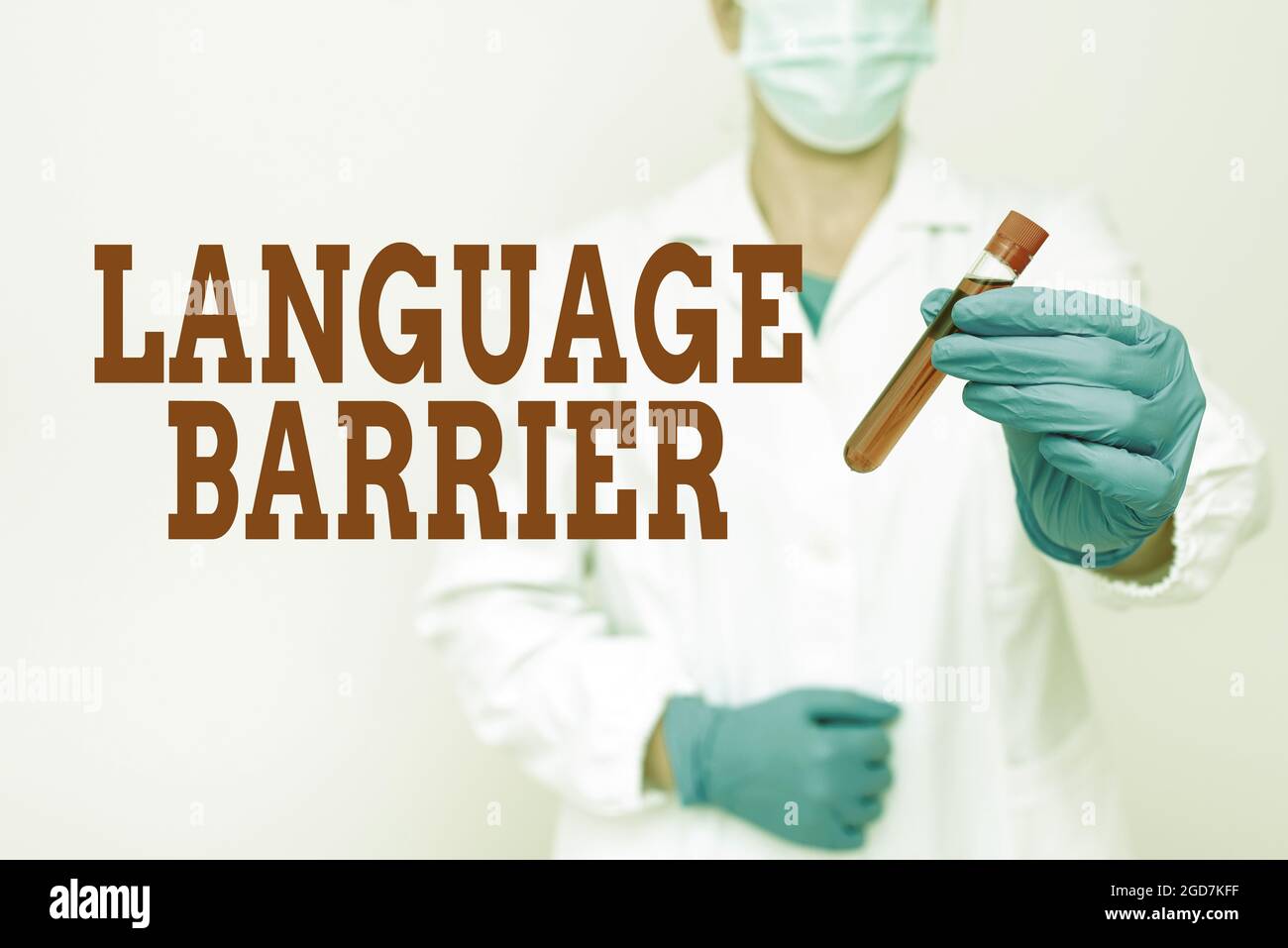 Hand writing sign Language Barrier. Conceptual photo difficulties in ...