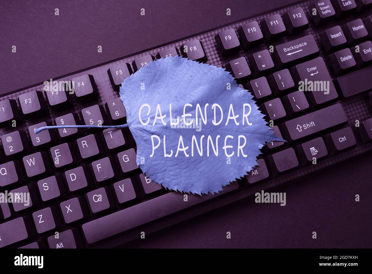 Conceptual caption Calendar Planner. Word for schedule of activities or ...