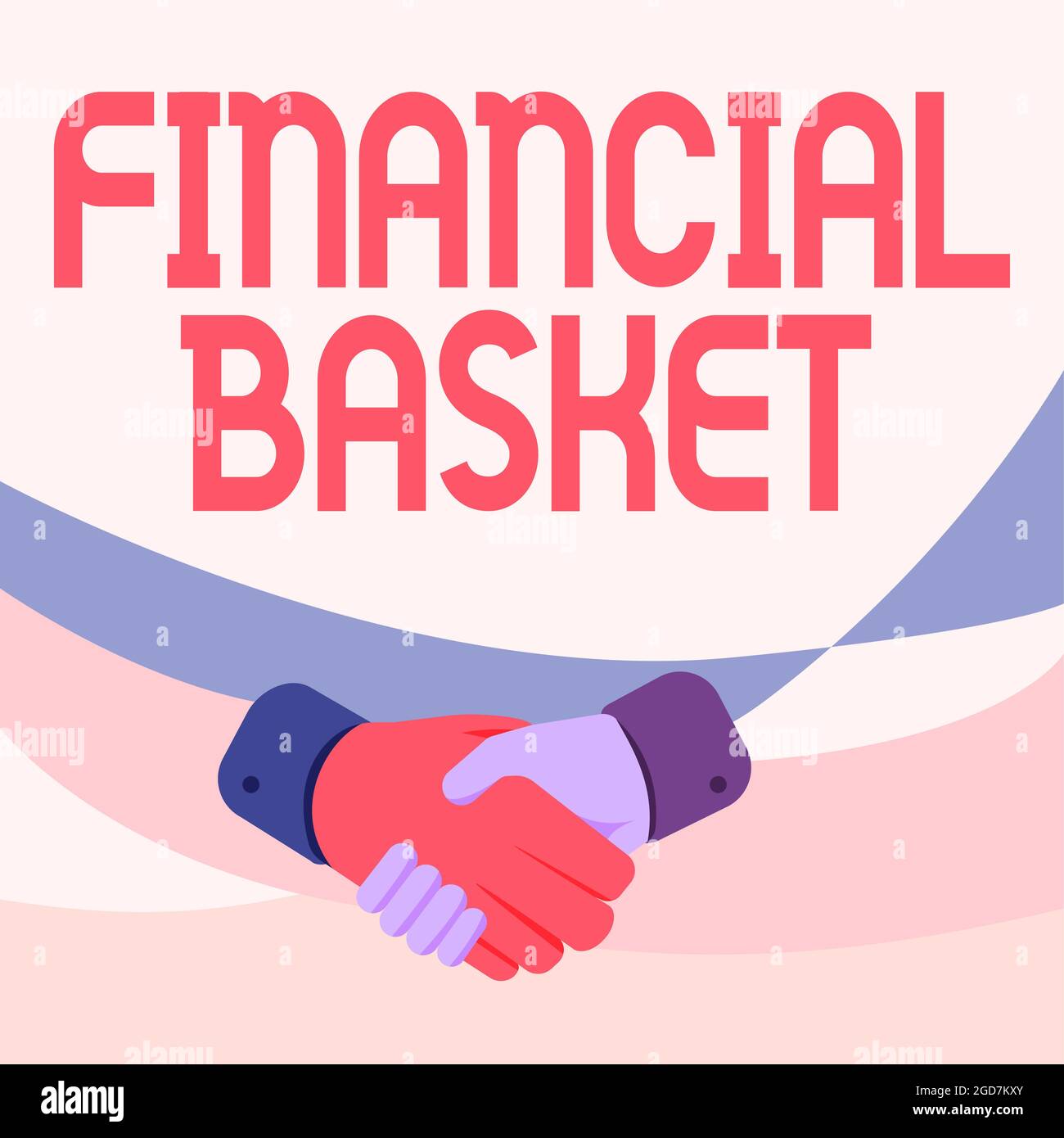 Hand writing sign Financial Basket. Business idea group of securities ...