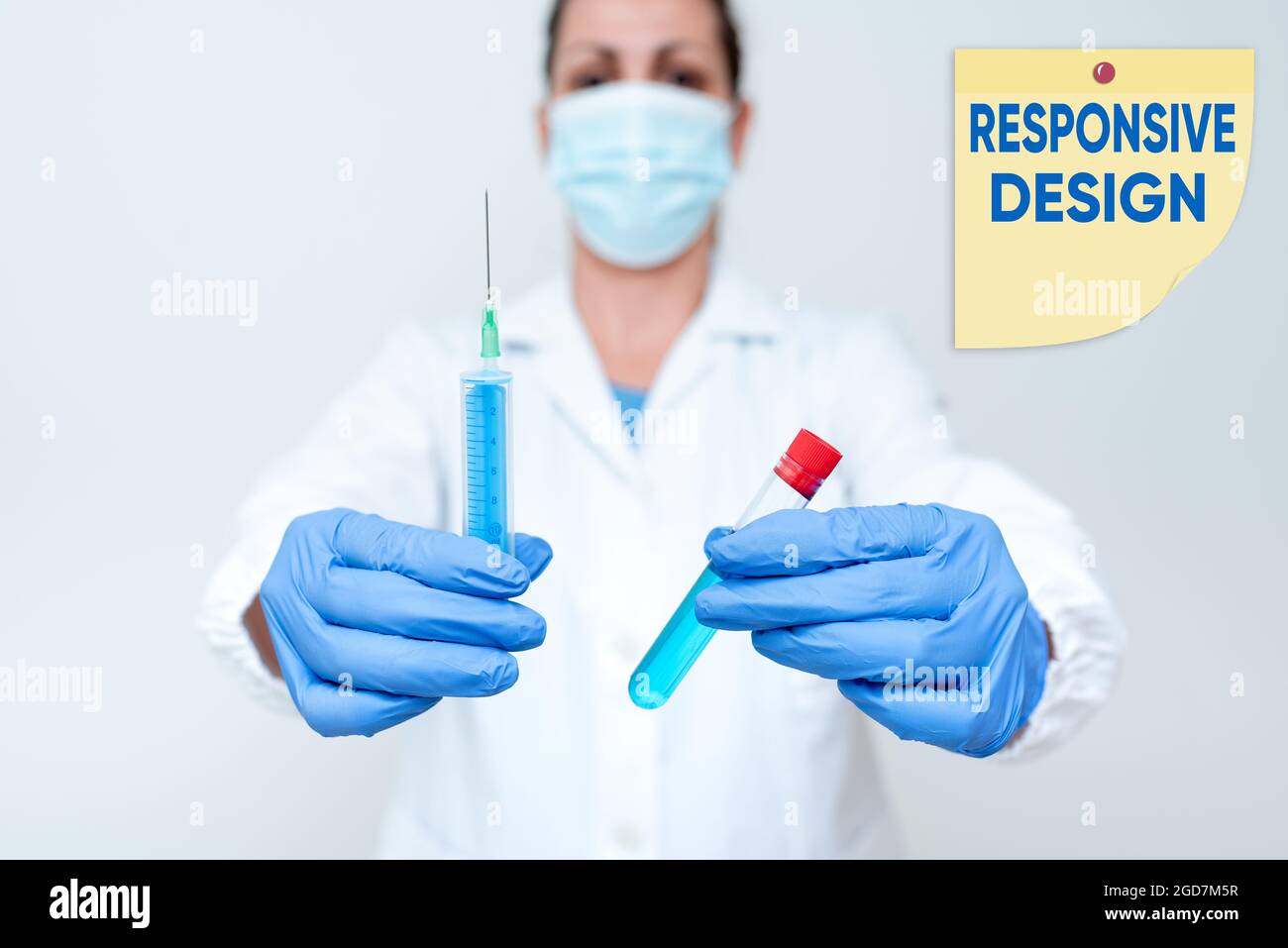 Conceptual display Responsive Design. Business approach web page creation that makes use of ...