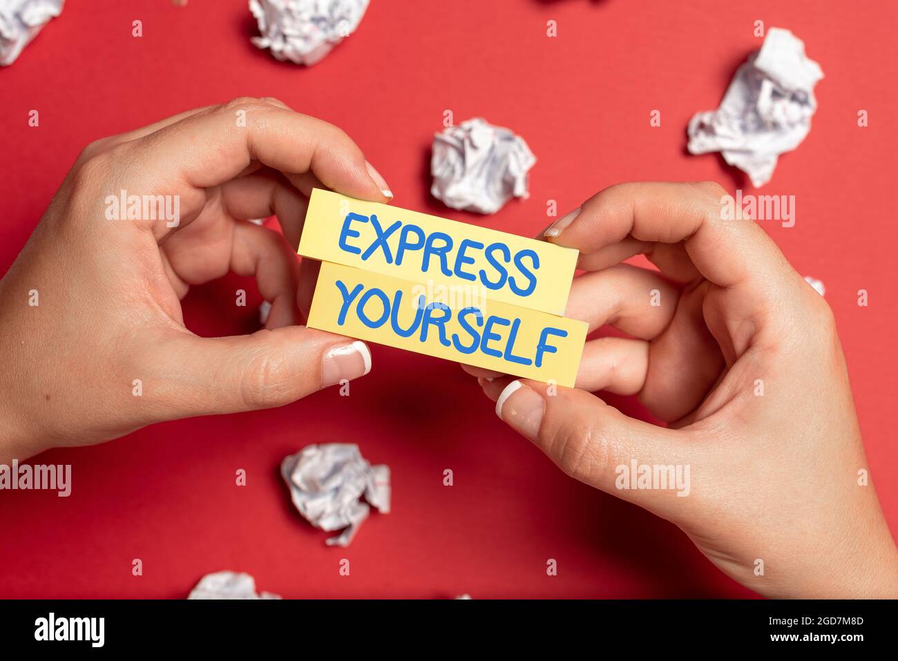 Conceptual display Express Yourself. Concept meaning to communicate or ...