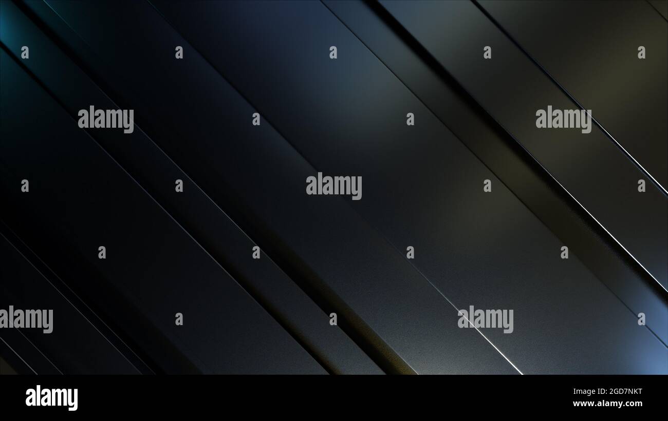 Steel 3d render sheet with technological lines. Chrome plated gradient ...