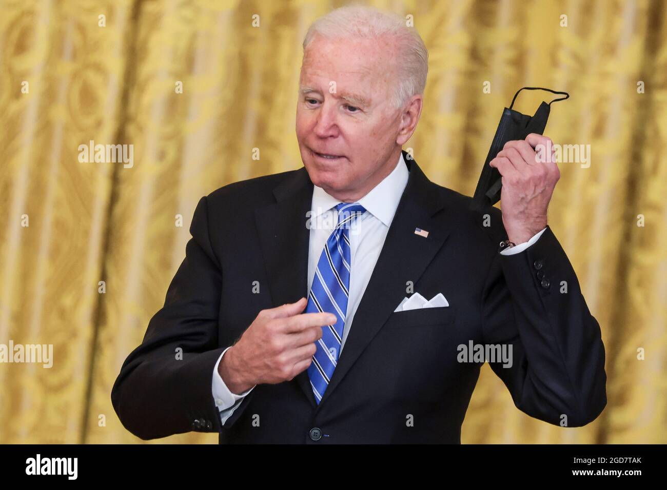 President Joe Biden arrives to speak on his Build Back Better economic ...