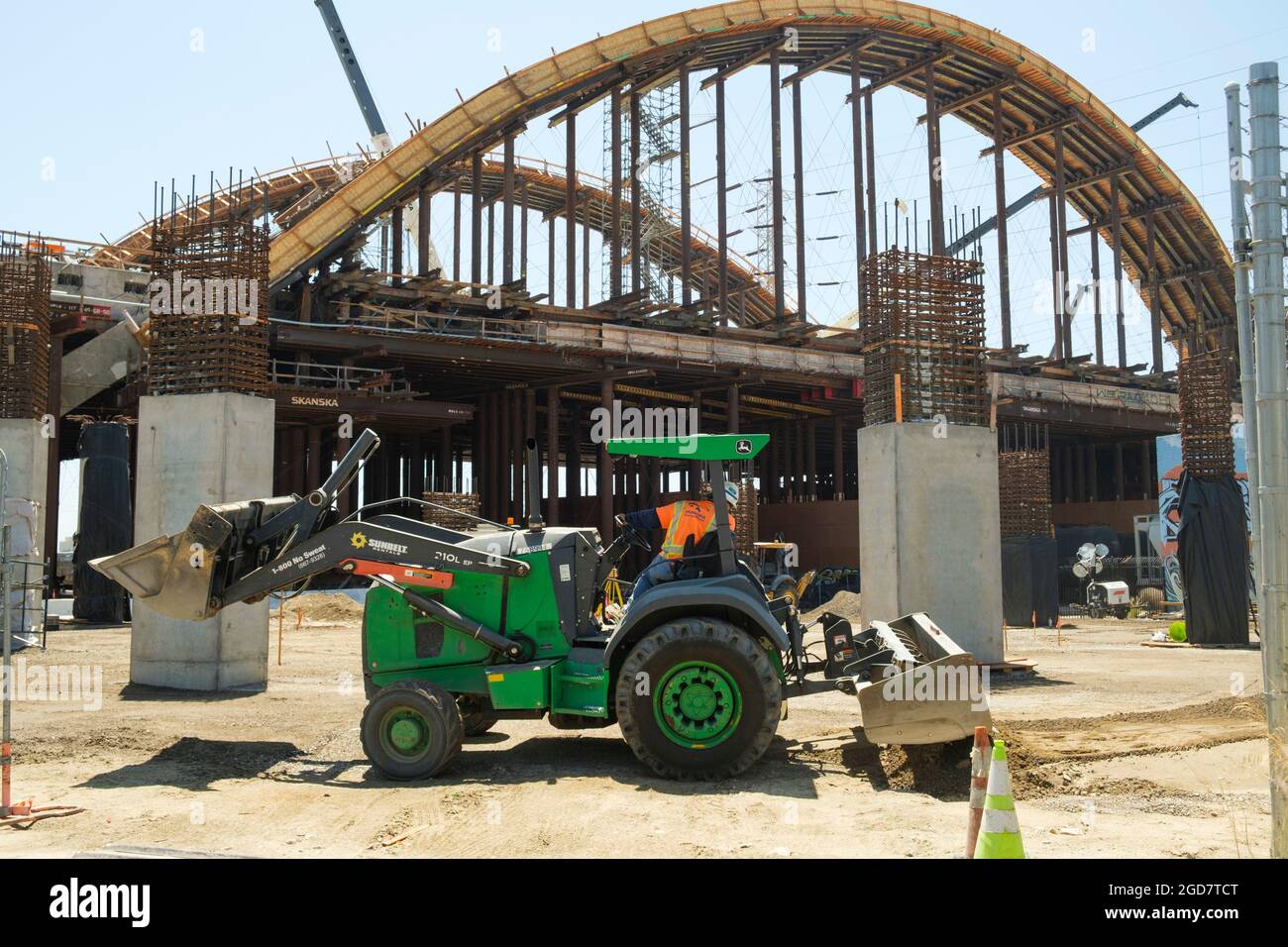 6th Street Bridge under construction - 8/5/2021 - Los Angeles ...