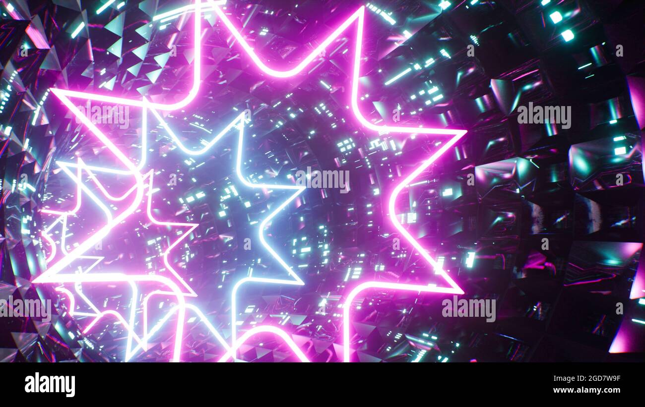 Neon star hi-res stock photography and images - Alamy