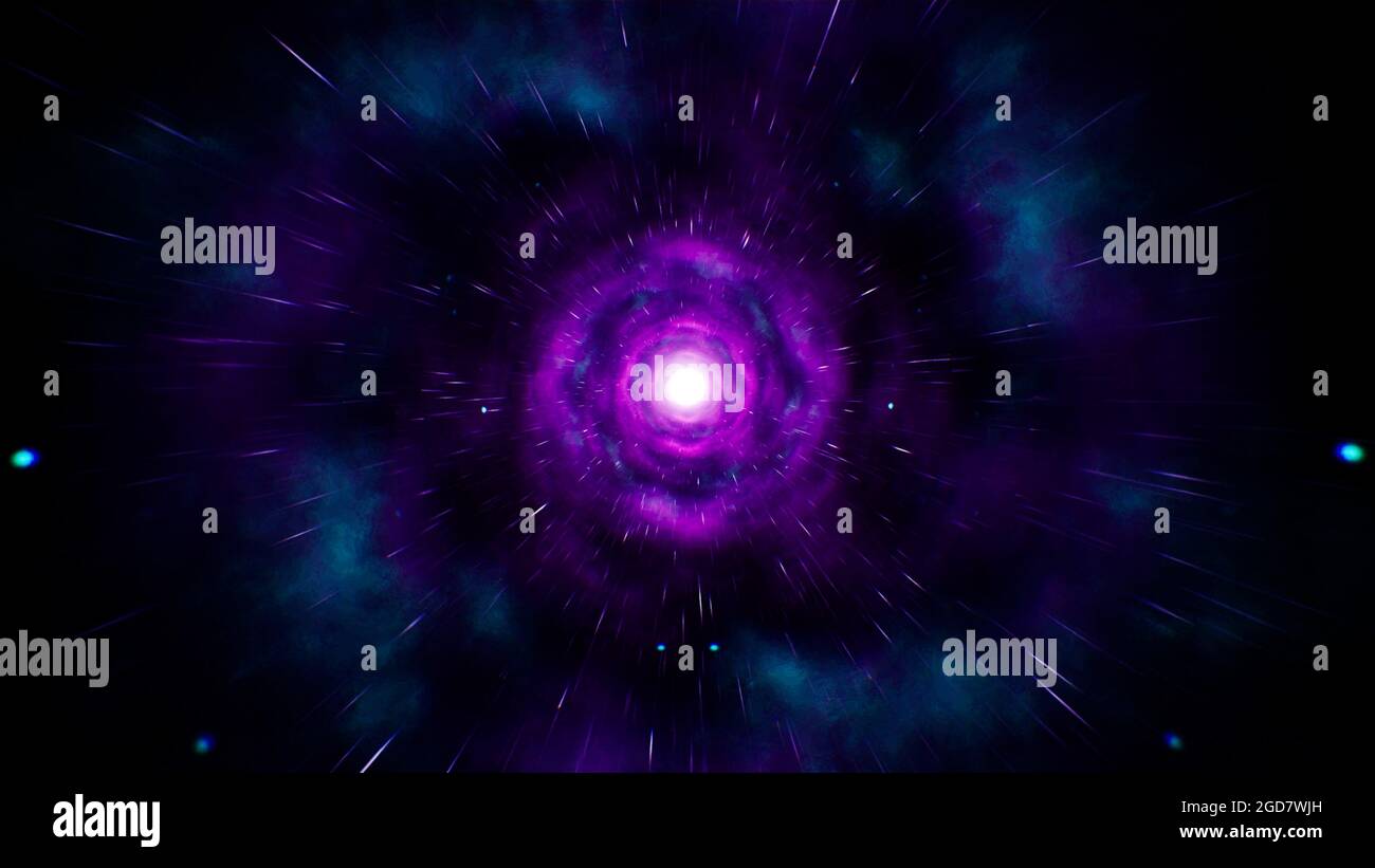 Neon Nebula In Space