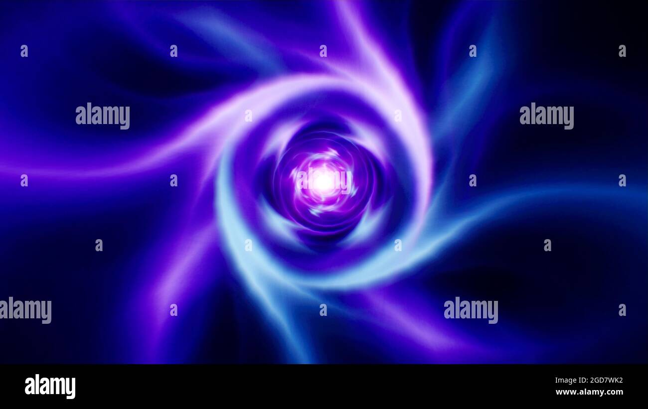 Abstract Glowing Spin Neon Energy Stock Photo - Alamy
