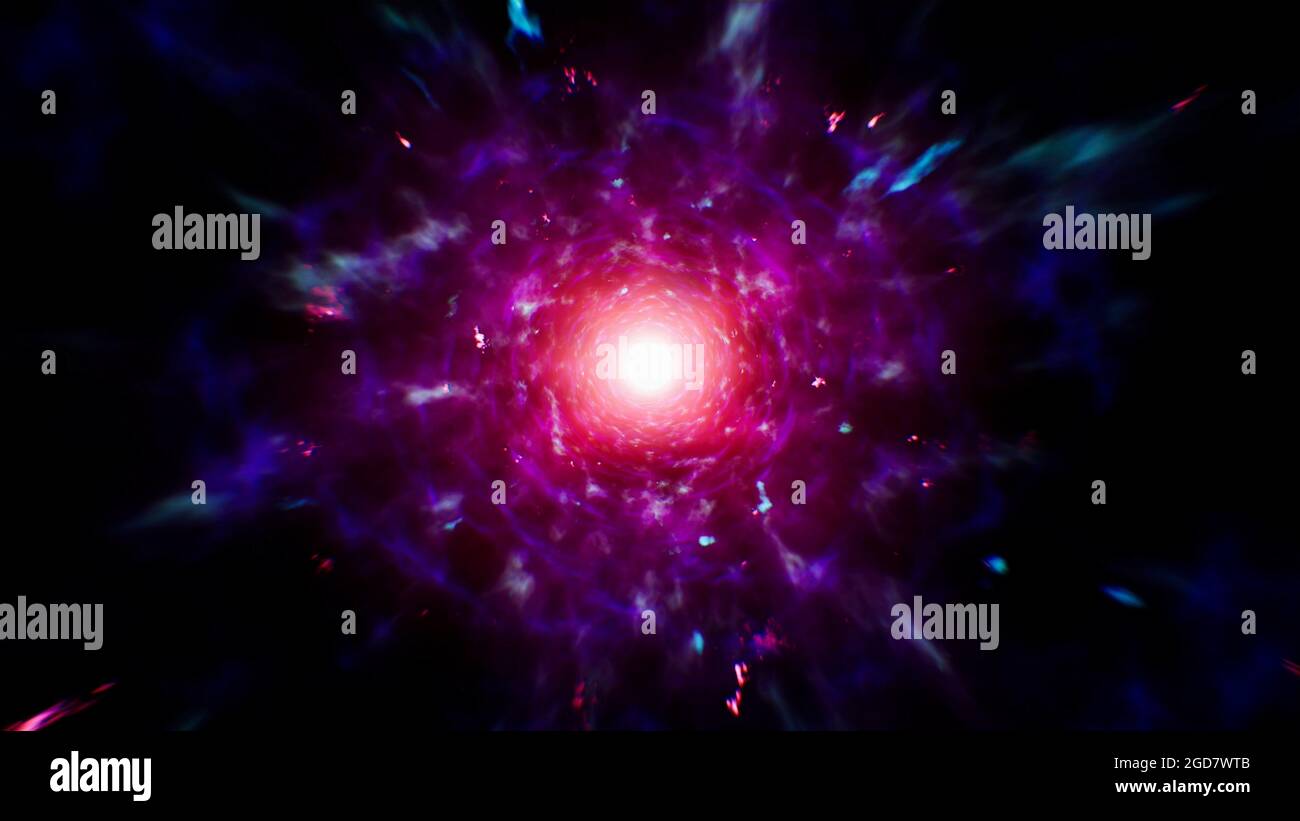 Neon Pink Dimension Energy Background Stock Photo - Alamy