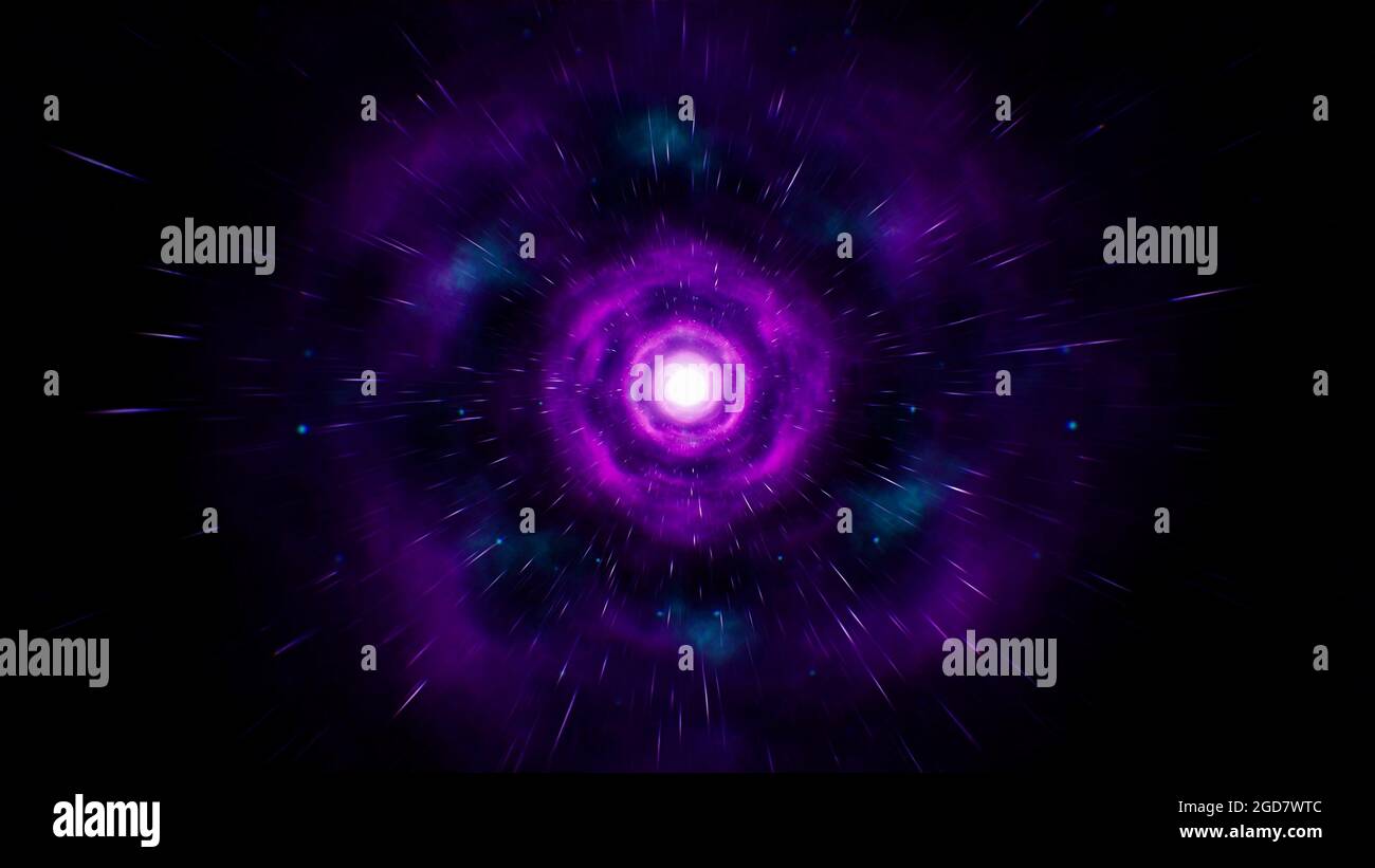 Neon Nebula In Space