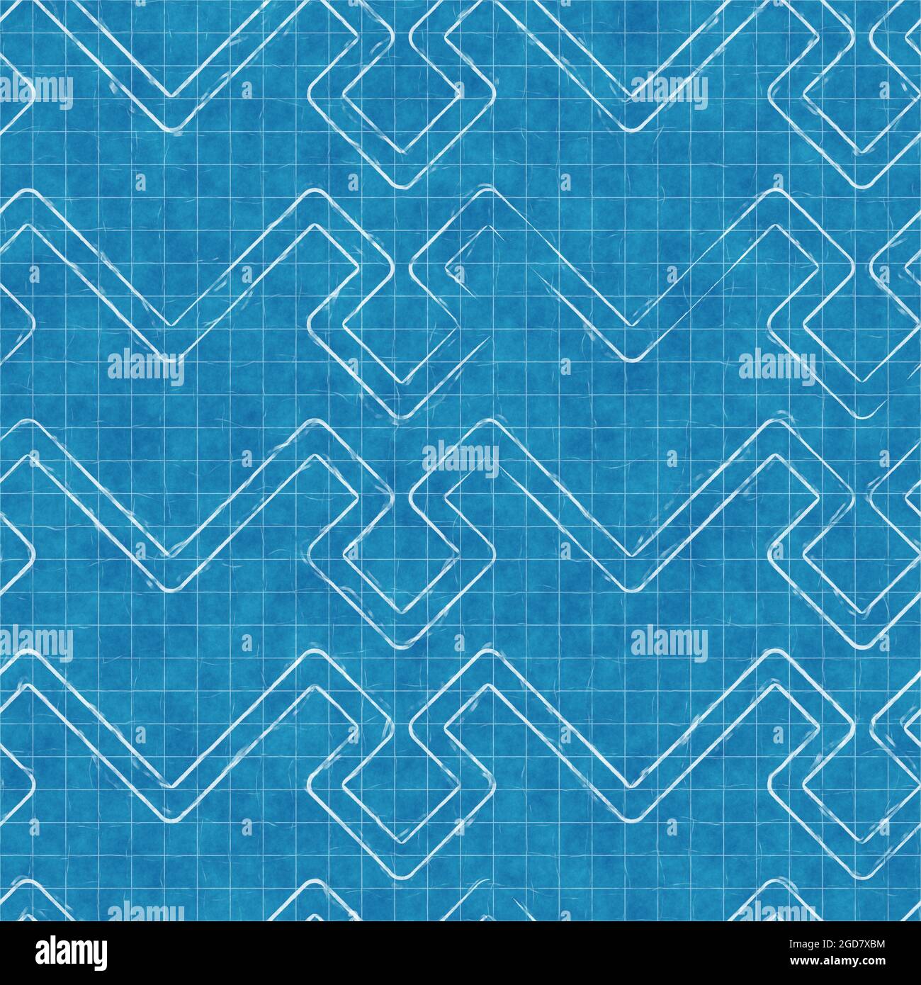 Seamless bright blue blueprint pattern for textile and print Stock ...
