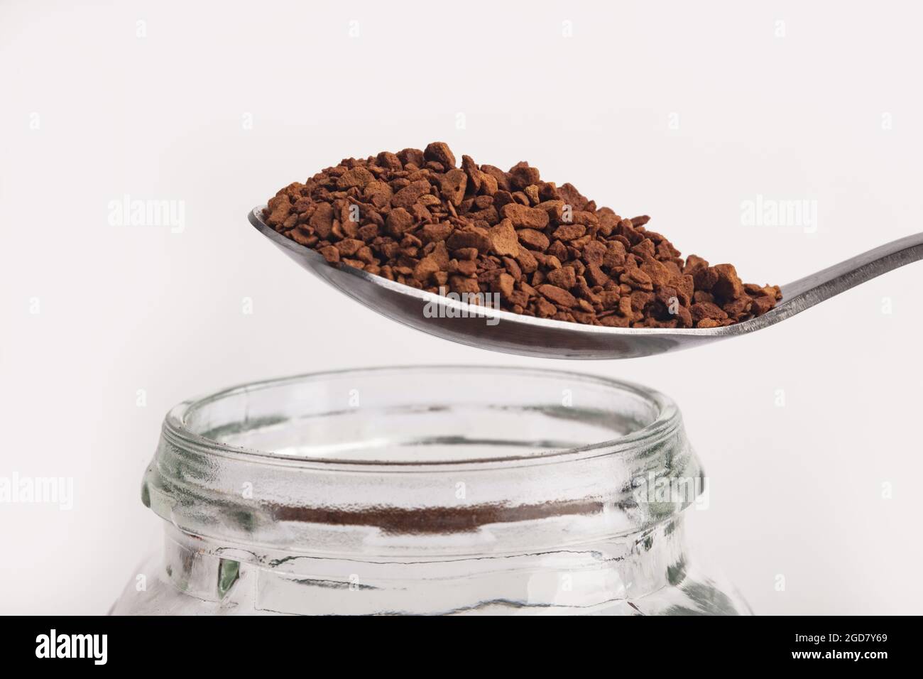 Instant Coffee over bright background Stock Photo - Alamy