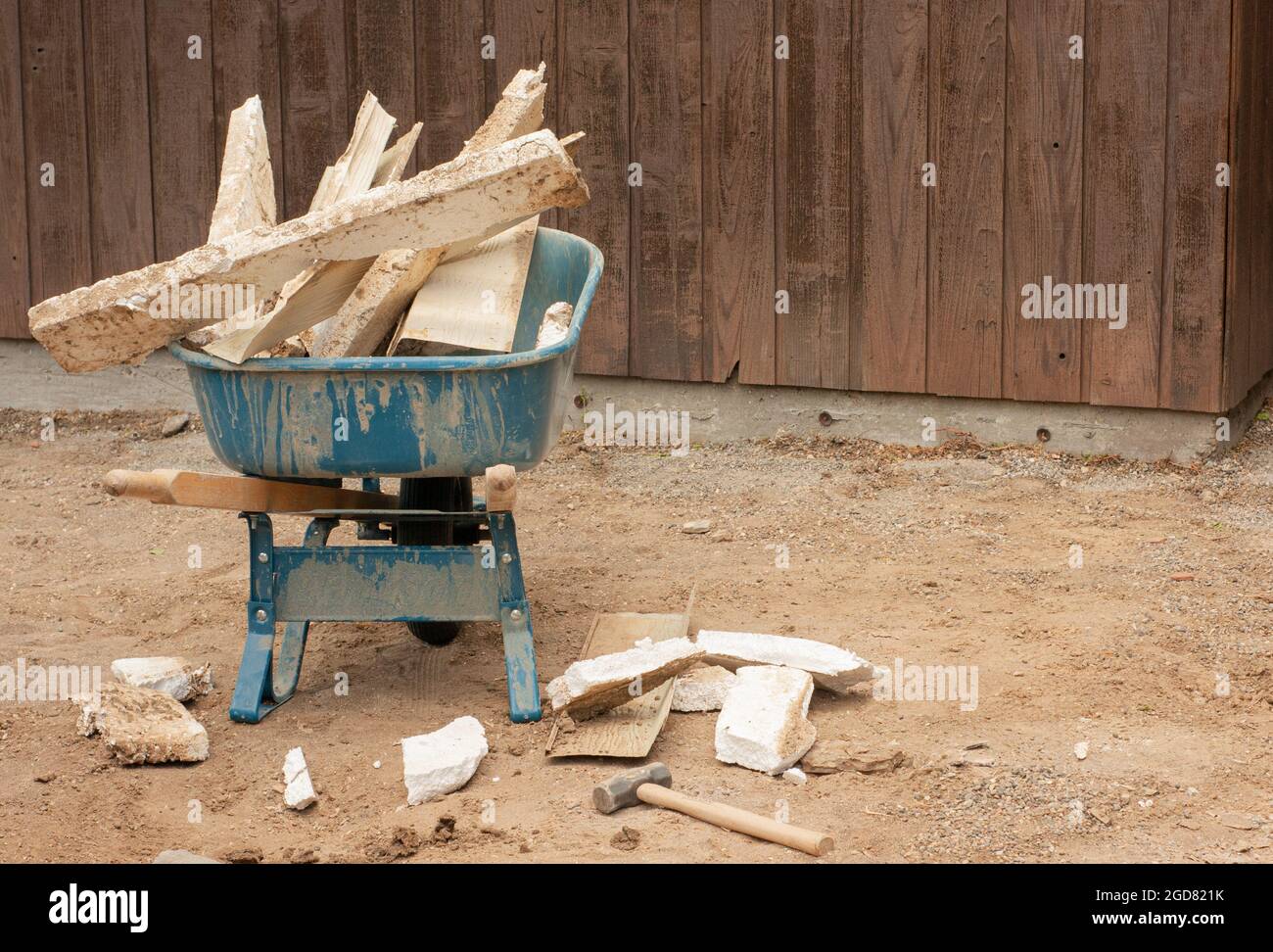 Wheelbarrow construction building tools hi-res stock photography and ...