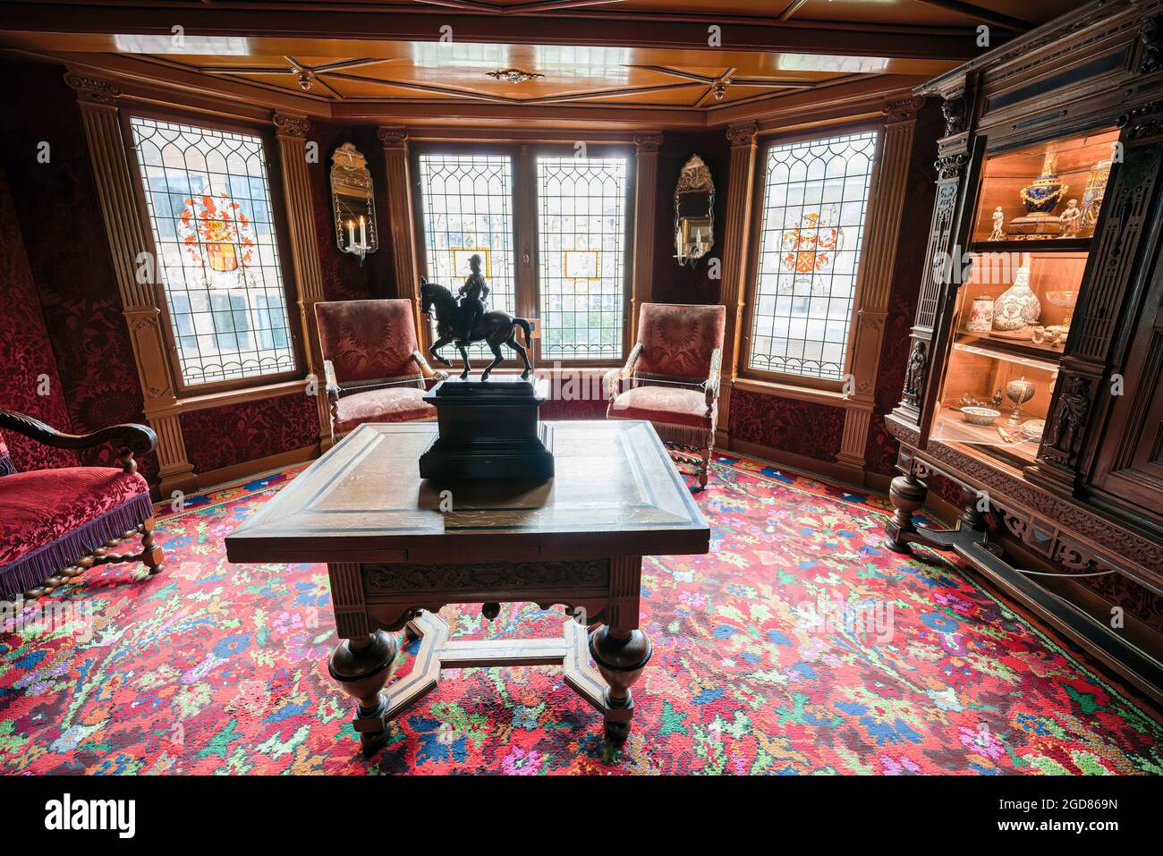 Interior view of the Willet-Holthuysen Museum in Amsterdam. It is a ...