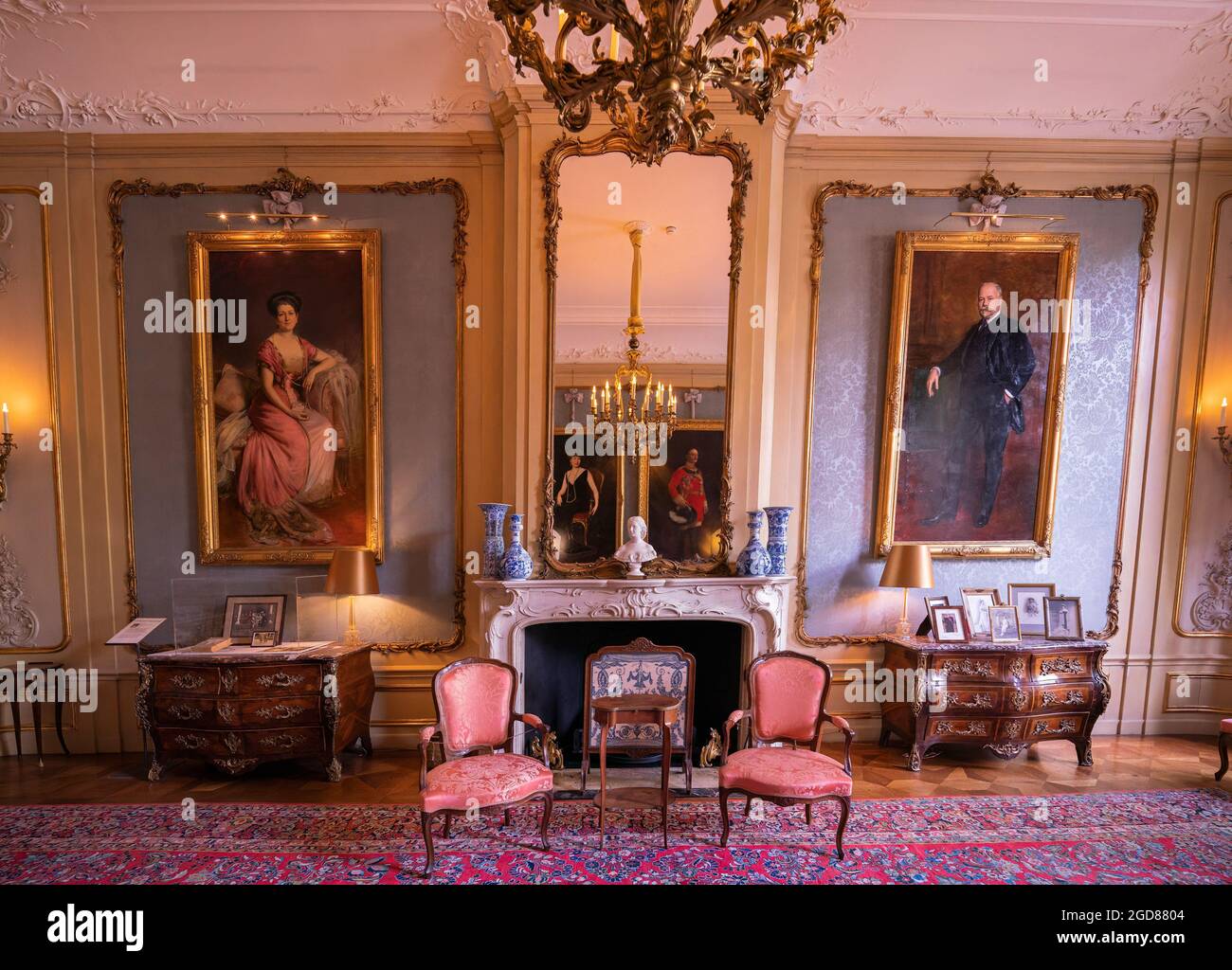 The interior view of the Museum Van Loon. The museum was named after ...