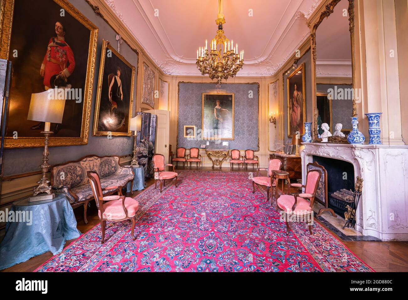 The interior view of the Museum Van Loon. The museum was named after ...