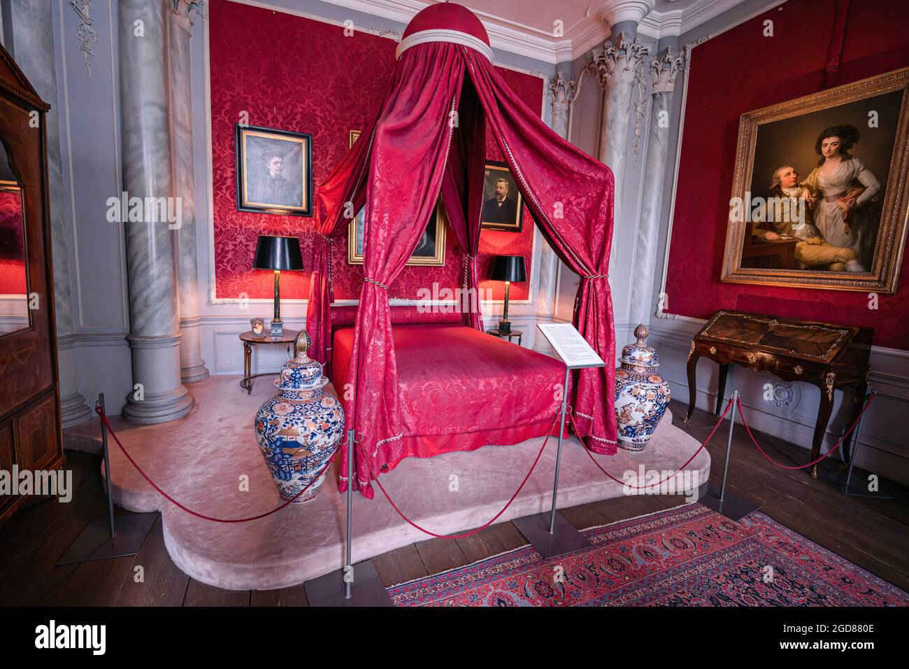 The interior view of the Museum Van Loon. The museum was named after ...
