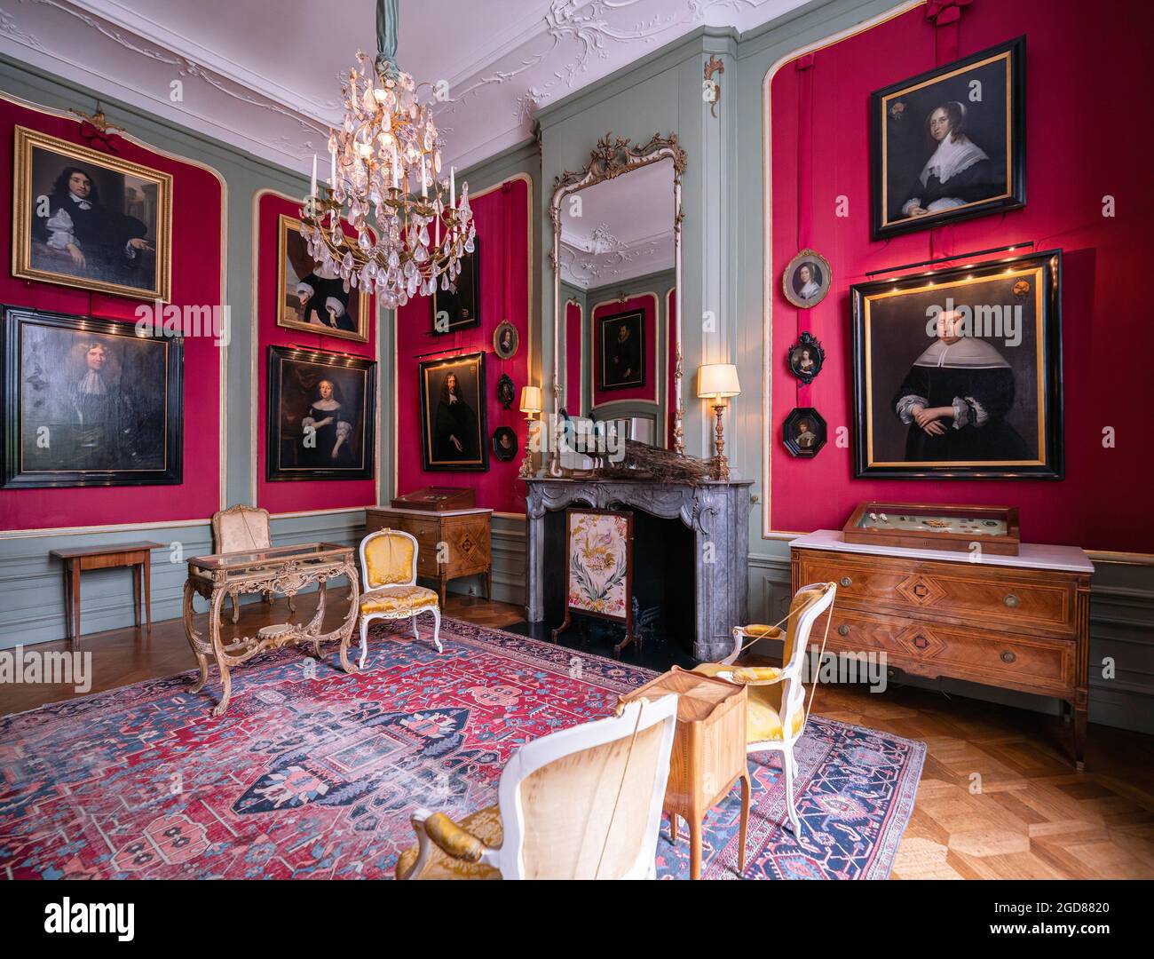 The interior view of the Museum Van Loon. The museum was named after ...