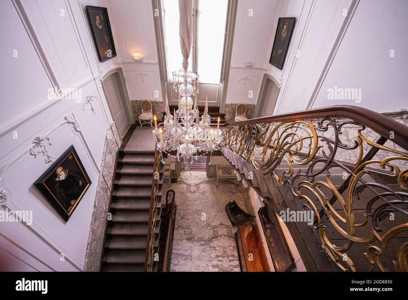 The interior view of the Museum Van Loon. The museum was named after ...