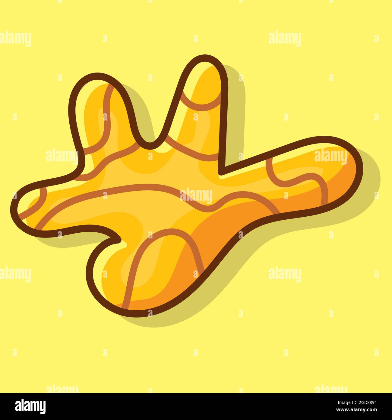 ginger isolated cartoon vector illustration in flat style Stock Vector ...