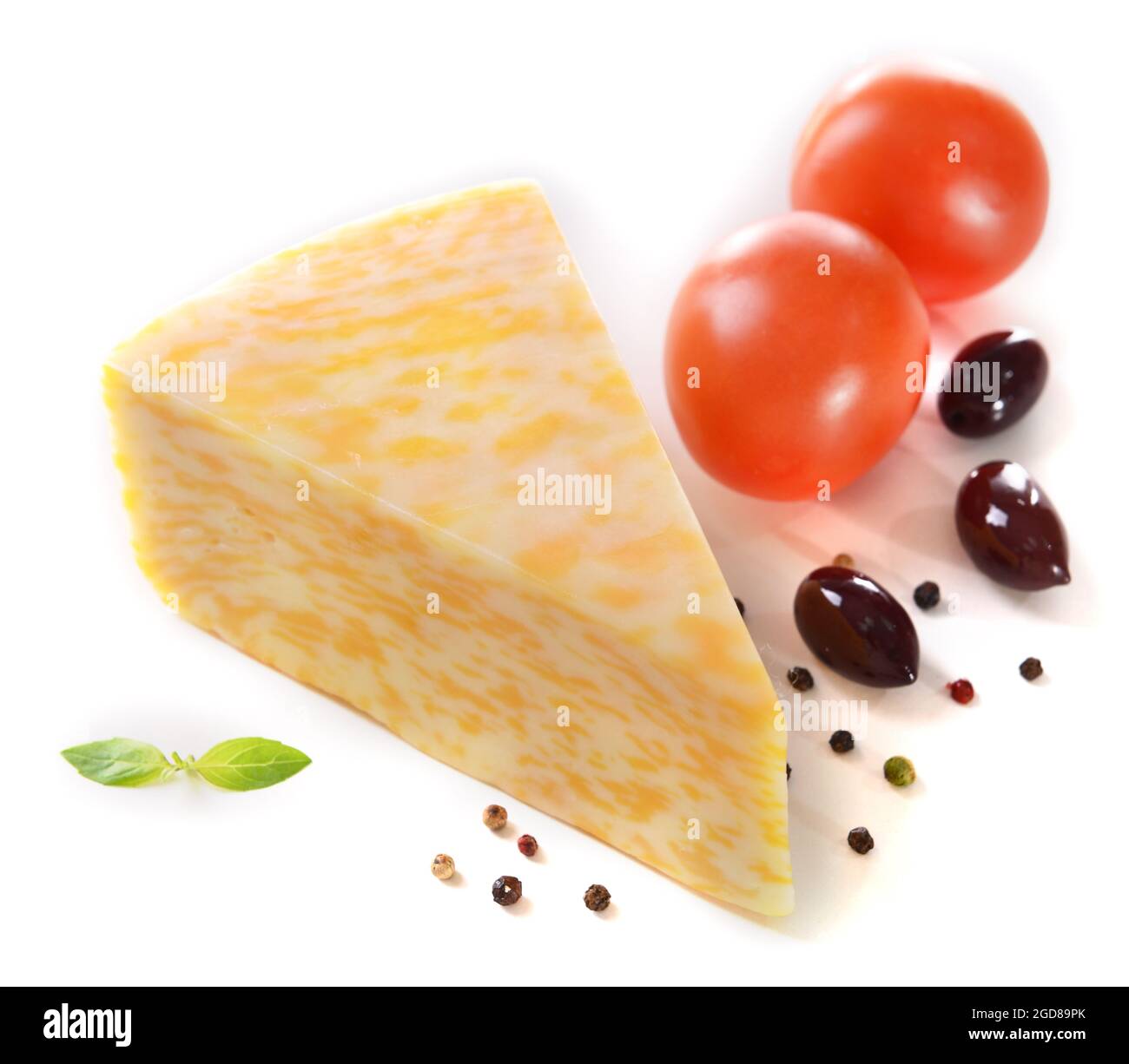 Tasty Italian cheese, isolated on white Stock Photo - Alamy
