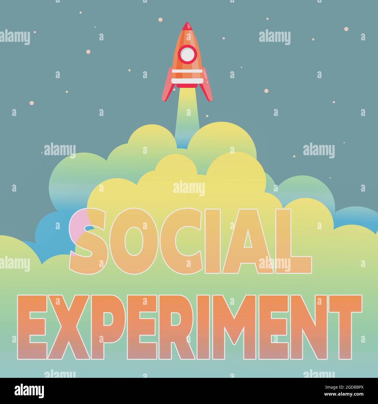 Hand writing sign Social Experiment. Word for the research project ...