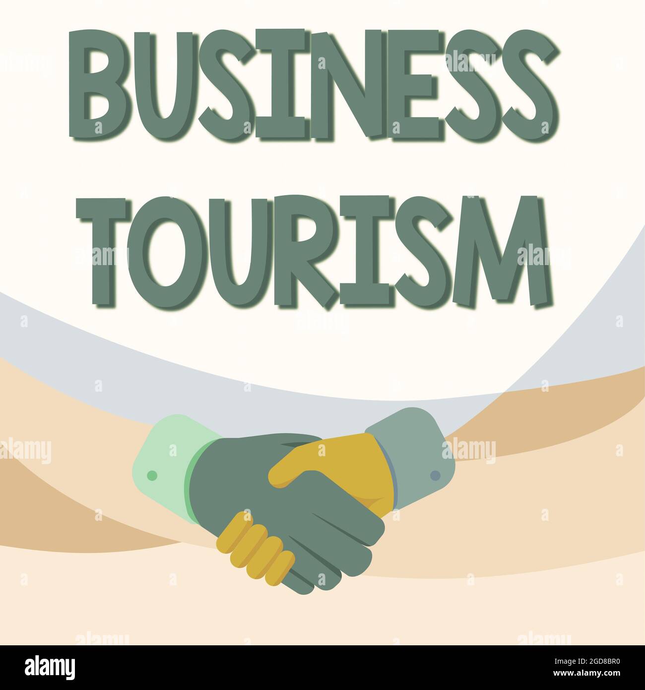 Hand writing sign Business Tourism. Business showcase activity of ...
