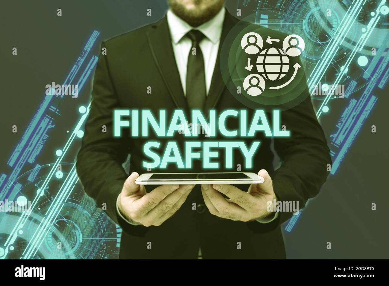 Sign displaying Financial Safety. Word for enough money saved to cover ...