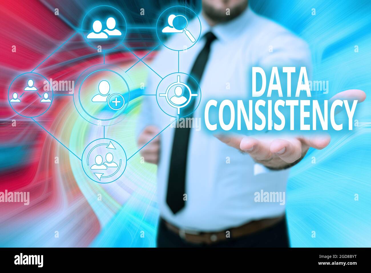 Hand Writing Sign Data Consistency Word For Data Values Are The Same For All Instances Of