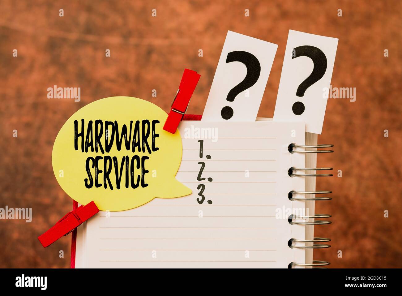 Text showing inspiration Hardware Service. Business approach act of ...